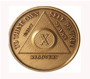 10 Year Bronze AA Meeting Chip | Central Office of Western Colorado