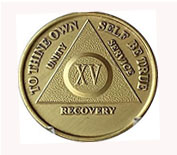 15 Year Bronze AA Meeting Chip | Central Office of Western Colorado