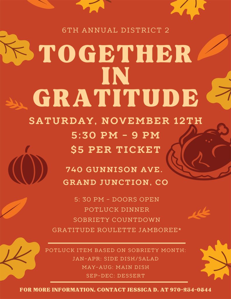 Gratitude Dinner Flyer 2022 REVISED 1017 | Central Office of Western ...